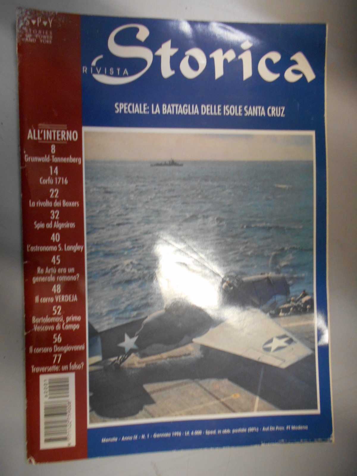 RIVISTA STORICA SPECIALE battaglia delle isole santa cruz aavv EUR 8,50 ...
